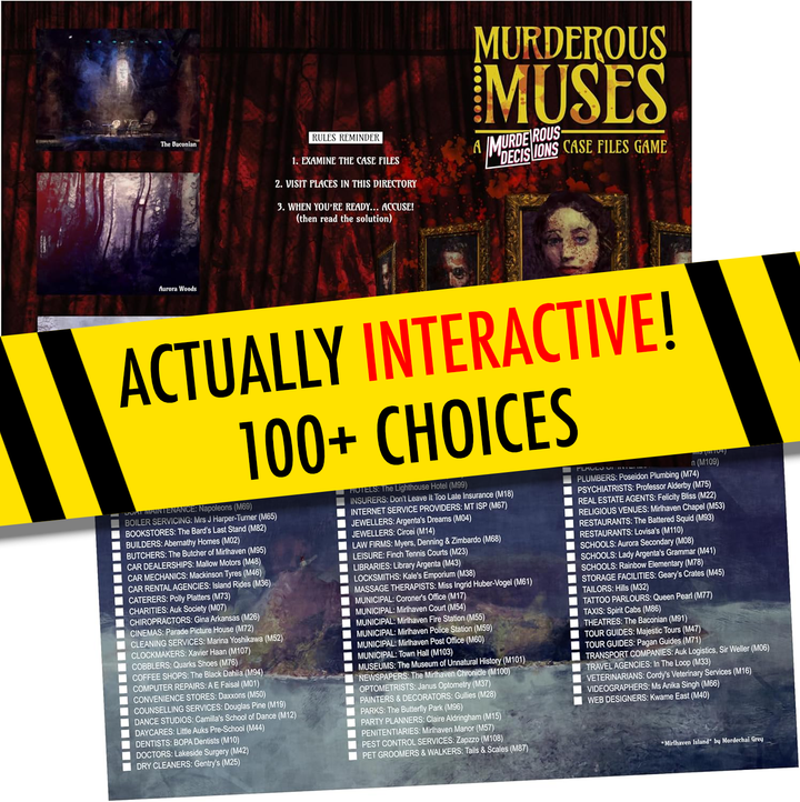 2 Player Games – Murder Mystery Store