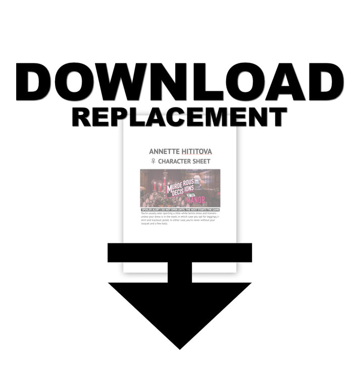 Albert Weinstein Character Sheet [Download] – Murder Mystery Store