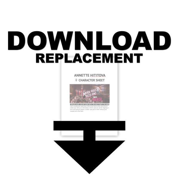 Roberta Character Sheet [Download] – Murder Mystery Store